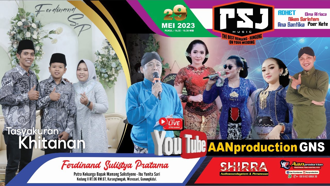 🔴 Live Tasyakuran Khitan FERDINAND🔴 29 MEI 23 🔴 SHIRRA Soundsystem 🔴 ...