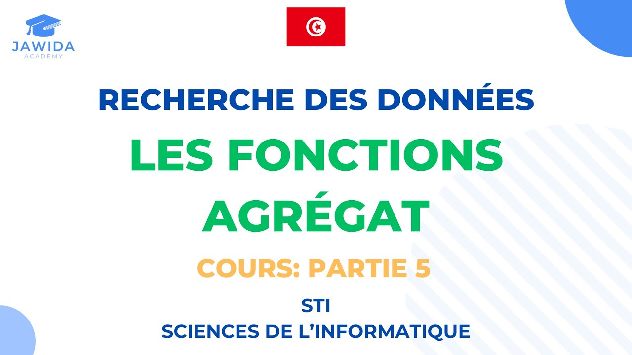 Les fonctions d'agrégation - YouTube