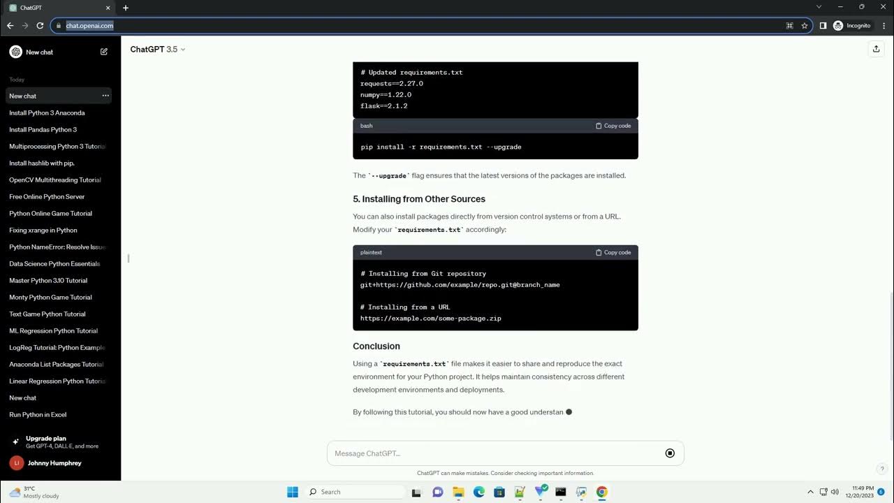 pip install requirements python - YouTube