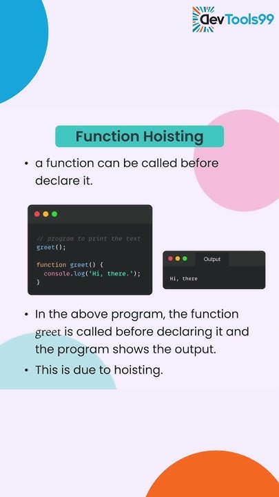 JavaScript Hoisting #devtools99 #devtips #devtricks #javascript #hoisting - YouTube