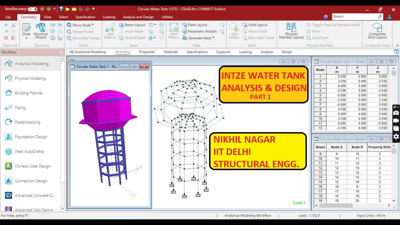 24. INTZE WATER TANK (PART 1) [ IIT Delhi ] - YouTube