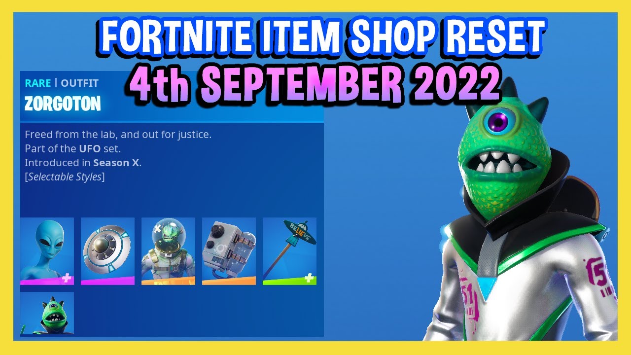 *NEW* ALIEN ABDUCTION BUNDLE! (Fortnite Item Shop Reset 4th September ...