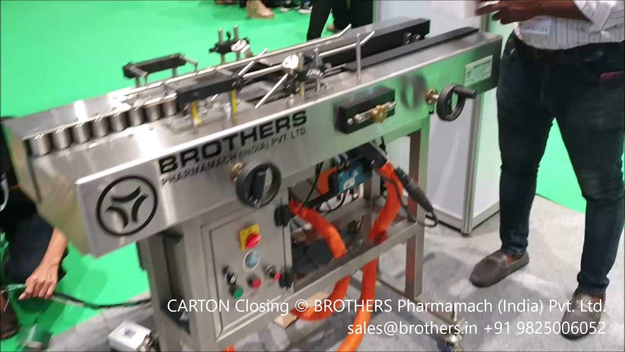Carton Folding and Closing Machine with Hot Melt Glue - YouTube