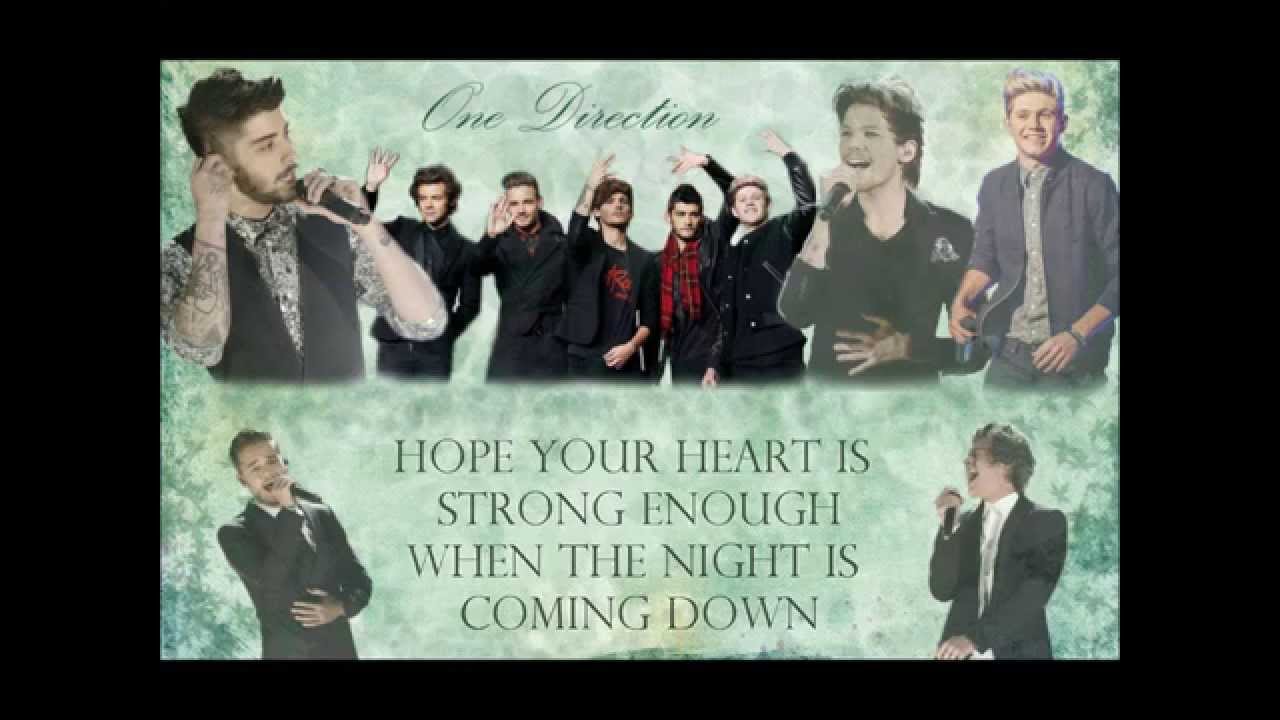 One Direction - Through The Dark /lyrics video/ - YouTube