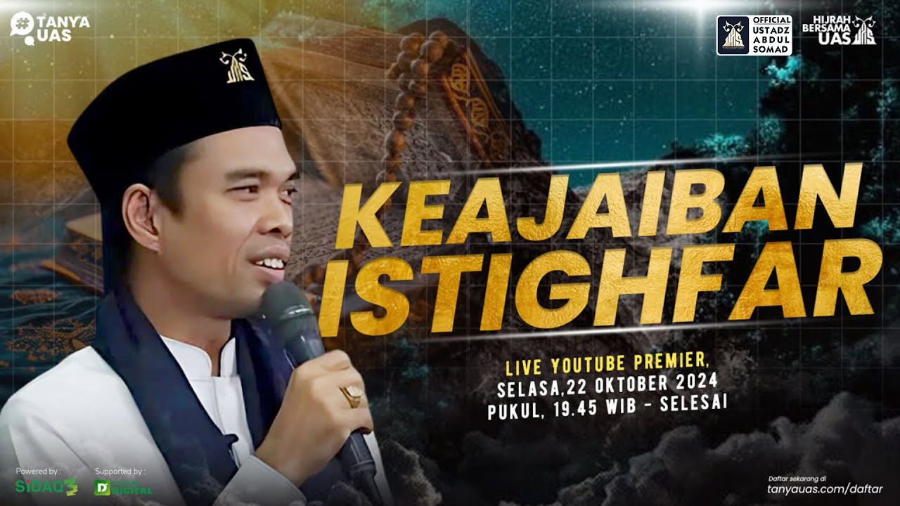 Keajaiban Istighfar Ketika Lagi Susah | Ustadz Abdul Somad - YouTube