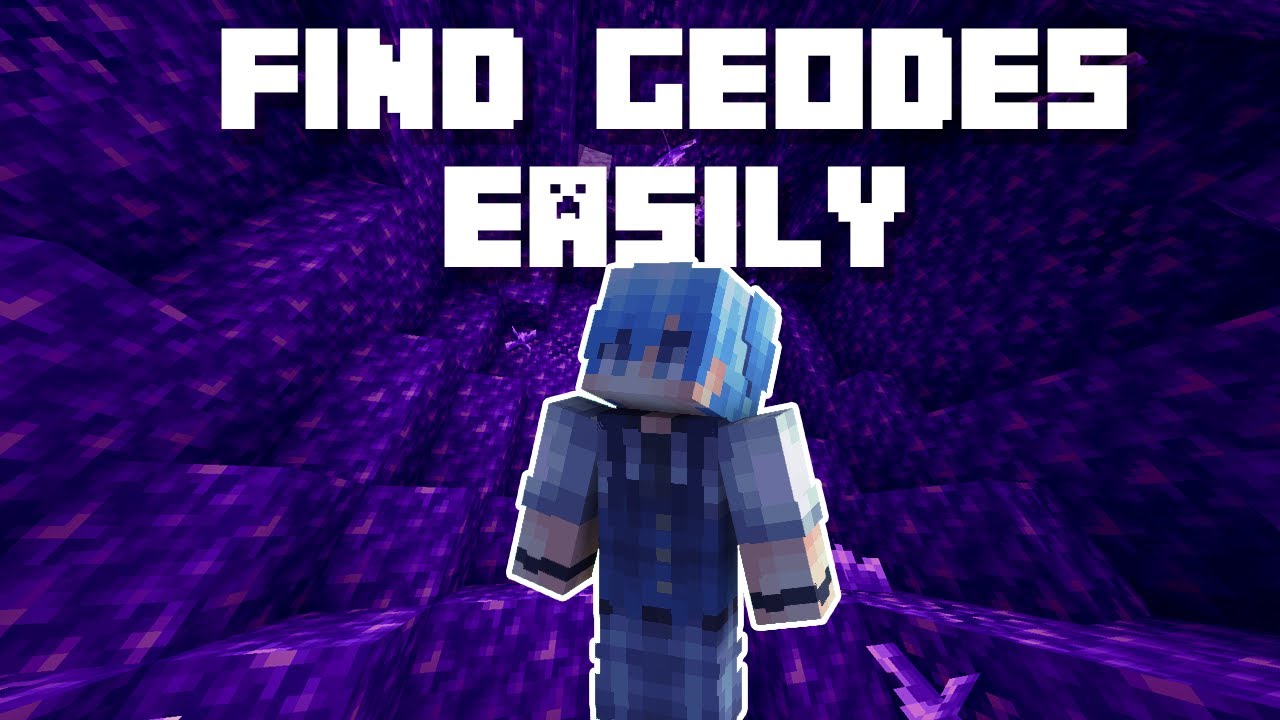 The easiest way to find an Amethyst Geode | Minecraft - YouTube