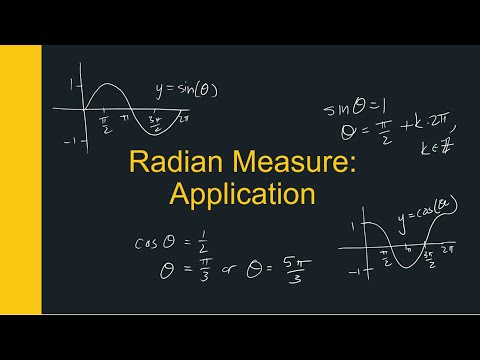 Radian Measure Applications - YouTube