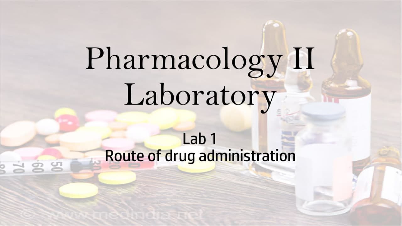 Pharmacology II Lab 1 - YouTube