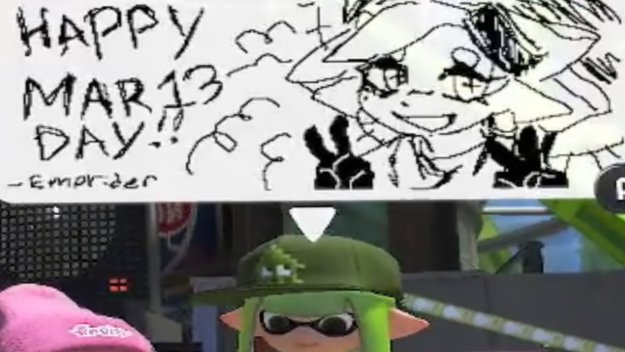 Splatoon 3 Plaza Posts to Celebrate Marie Day - YouTube