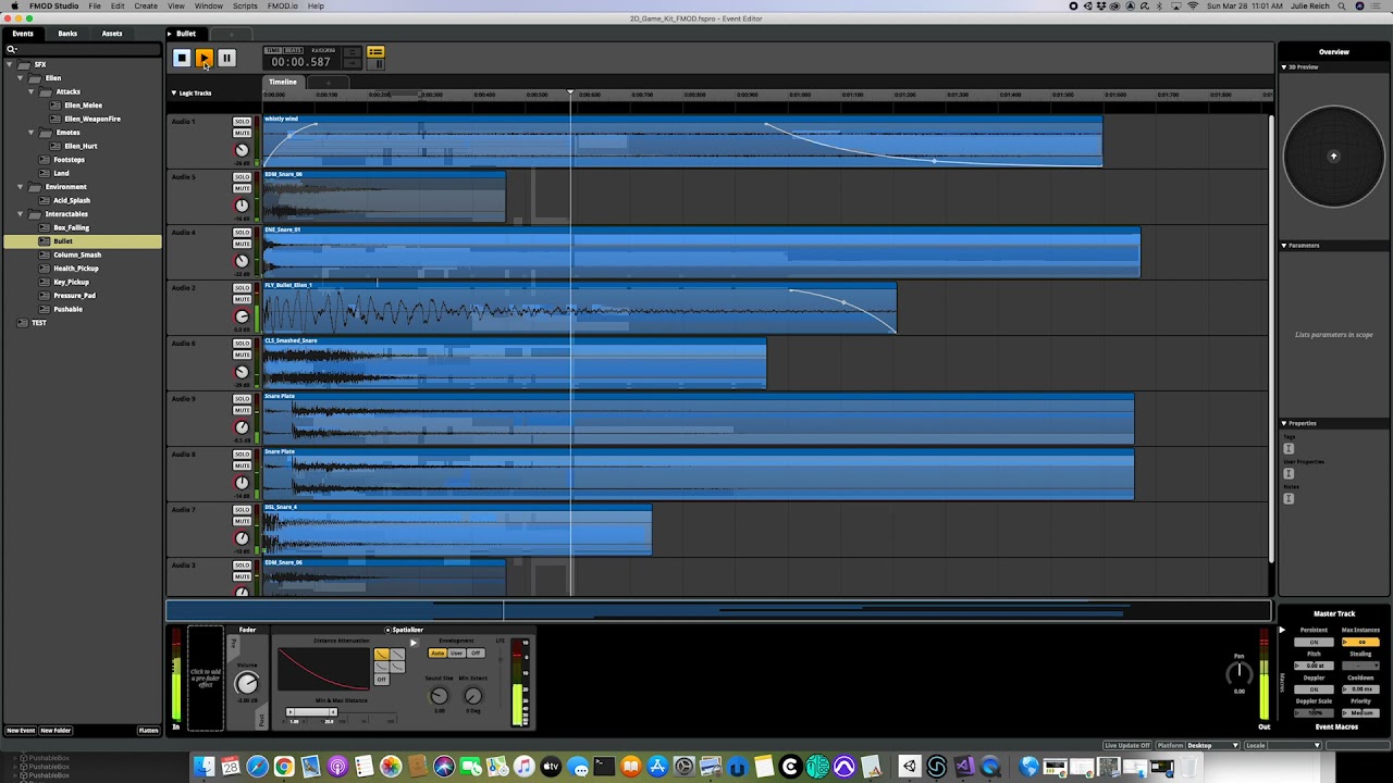 2D Game Kit - Fmod - Game Assets pt 1- Sound Design - YouTube