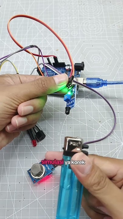 Membuat project arduino aplikatif sistem alarm kebakaran dengan sensor asap & api # ...