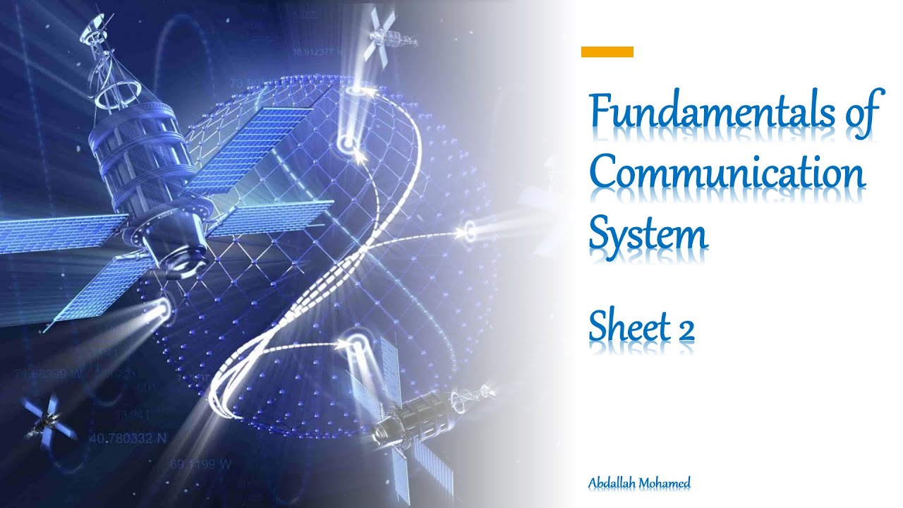 Communication system || Sheet 2 - YouTube