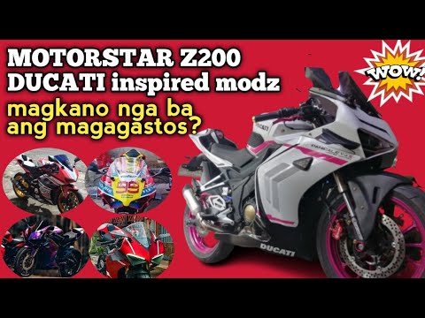 Motorstar z200 DUCATI inspired modz worth 27 thousand pesos 😱 - YouTube