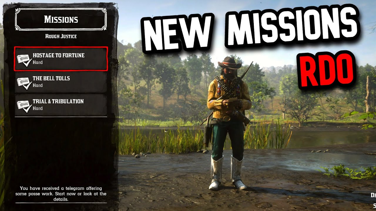 Red Dead Online New Rough Justice Telegram Missions - How To Play New ...