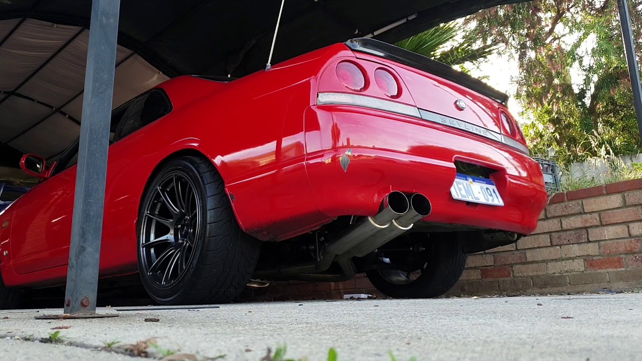 R33 GTST Empire Performance Dual N1 Catback - YouTube