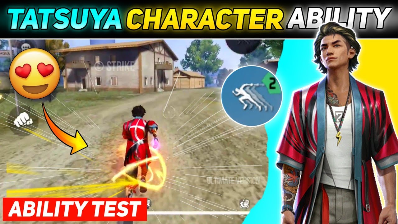 TATSUYA CHARACTER ABILITY || FREE FIRE NEW CHARACTER ABILITY TEST ...
