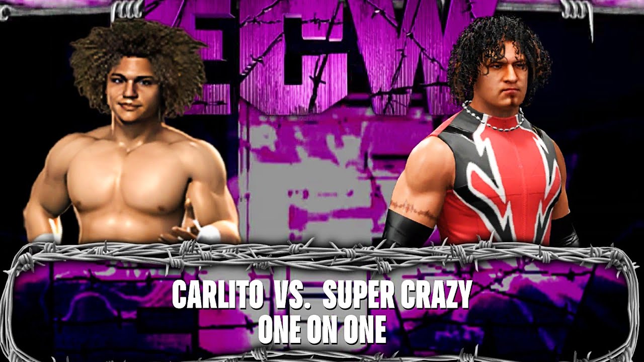 WWE 2K24 - CARLITO VS SUPER CRAZY - YouTube