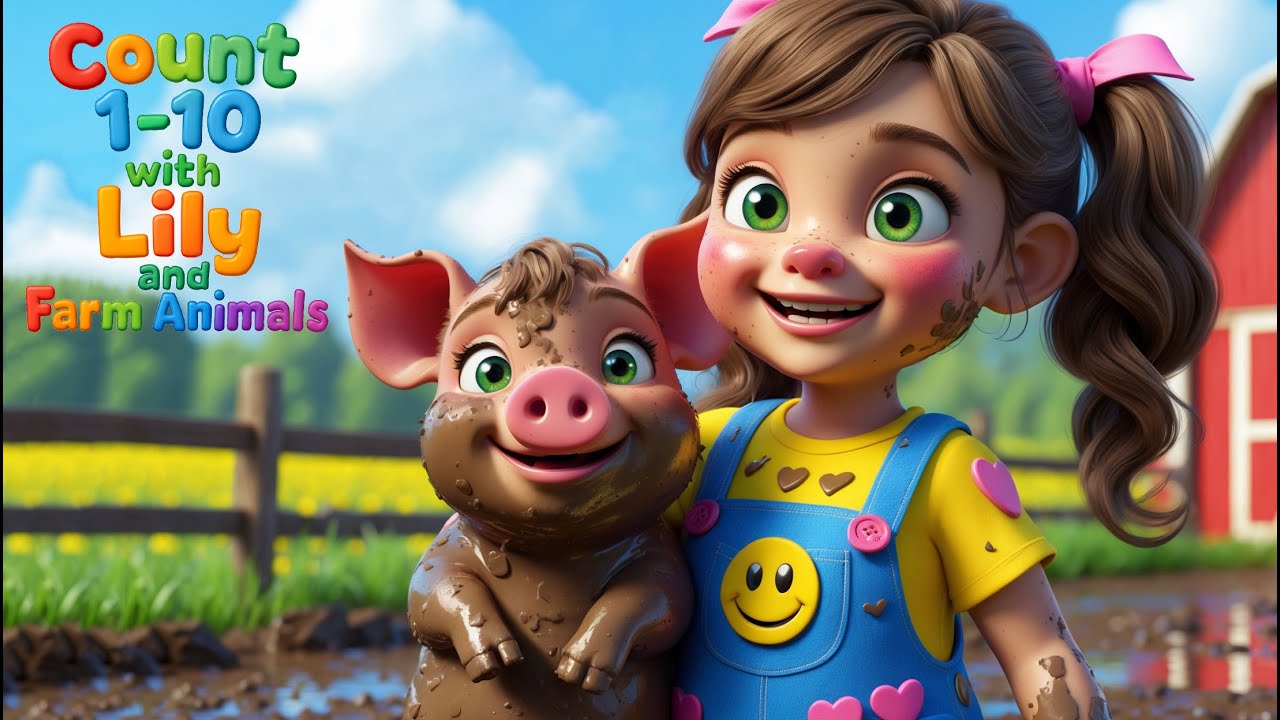 Count to 10 with Farm Animals and Lily – Preschool Learning Adventure ...