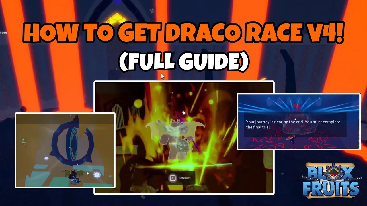 How to get Draco Race V4! (FULL GUIDE) | Blox Fruits - YouTube