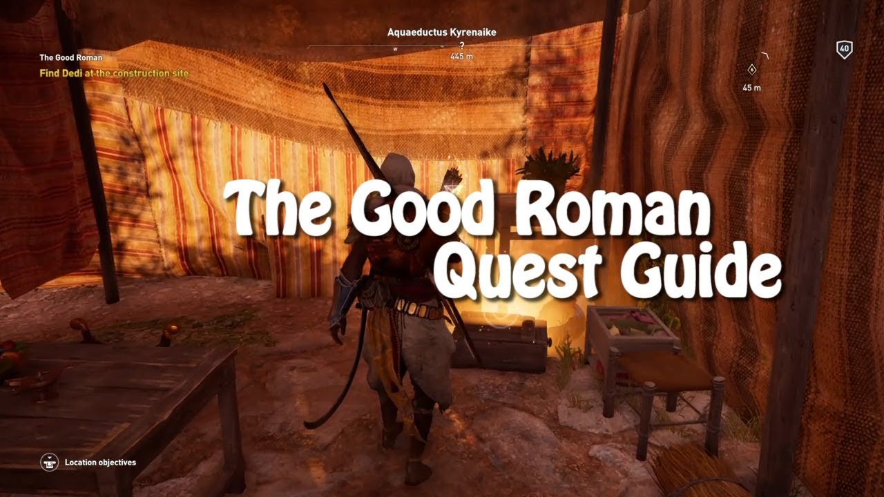 Assassin's Creed Origins: The Good Roman Quest Guide - YouTube