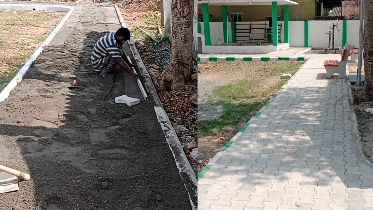 JC PAVERS LAYING WORK @puzhal camp Chennai (2000) square feet Area ...