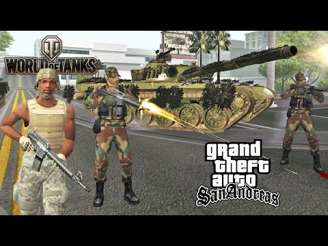 GTA SAN ANDREAS TANK SAVAŞLARI WORLD OF TANKS !