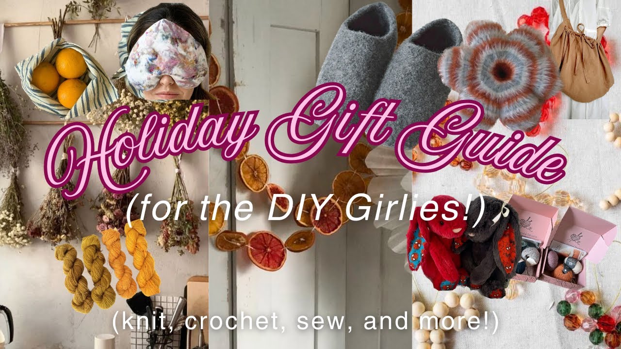 HANDMADE HOLIDAY GIFT GUIDE (DIY gift inspo) - YouTube