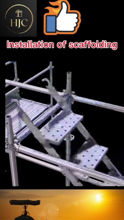 Installation of scaffolding - YouTube