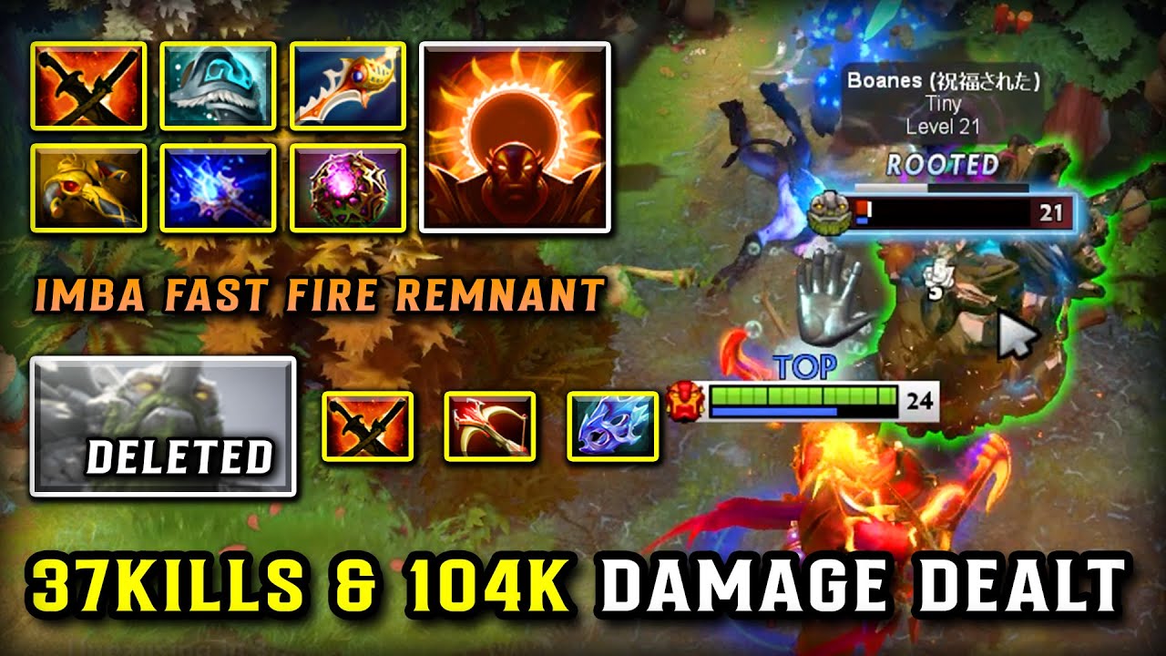 EPIC 37KILLS & 104K DAMAGE DEALT MID Ember Spirit | Max Slotted Build ...