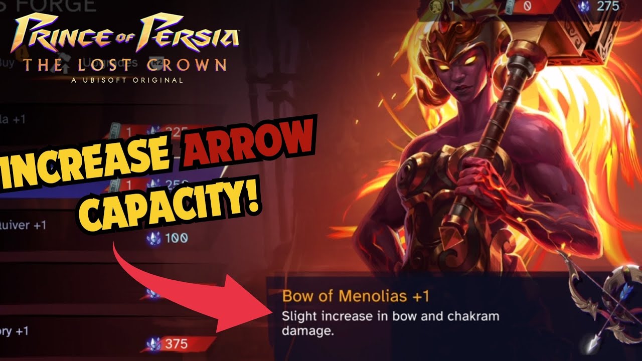Prince of Persia The Lost Crown: Increase MAX Arrow Capacity (Quick ...