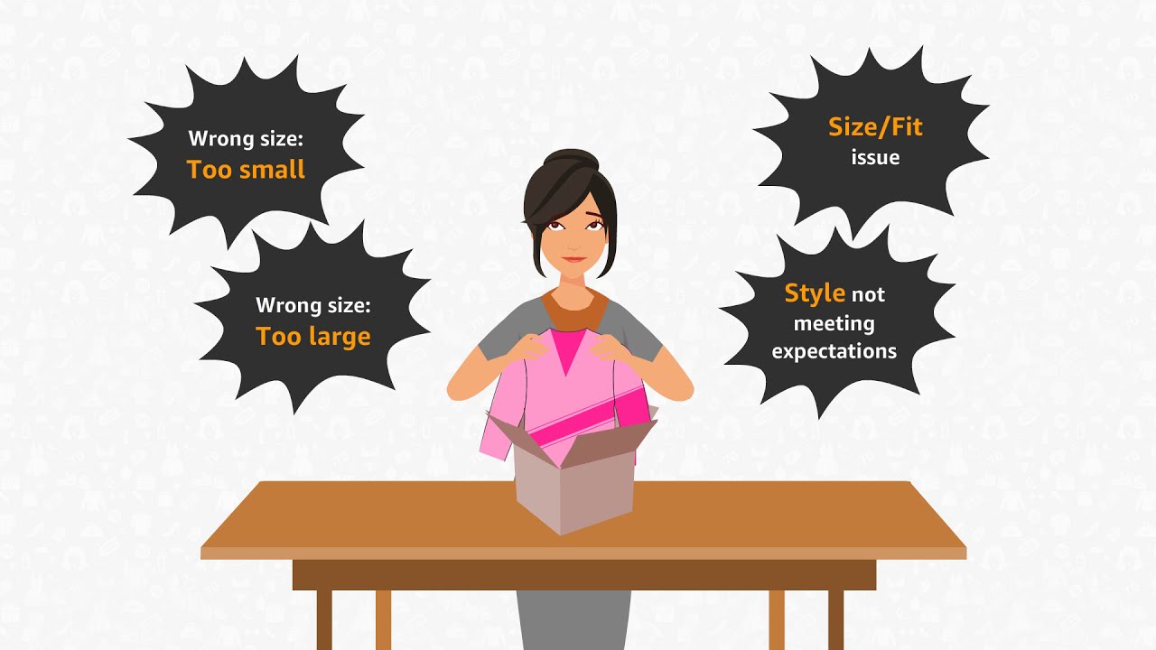 How should you handle size, fit and style issues? Amazon Size Fit video ...