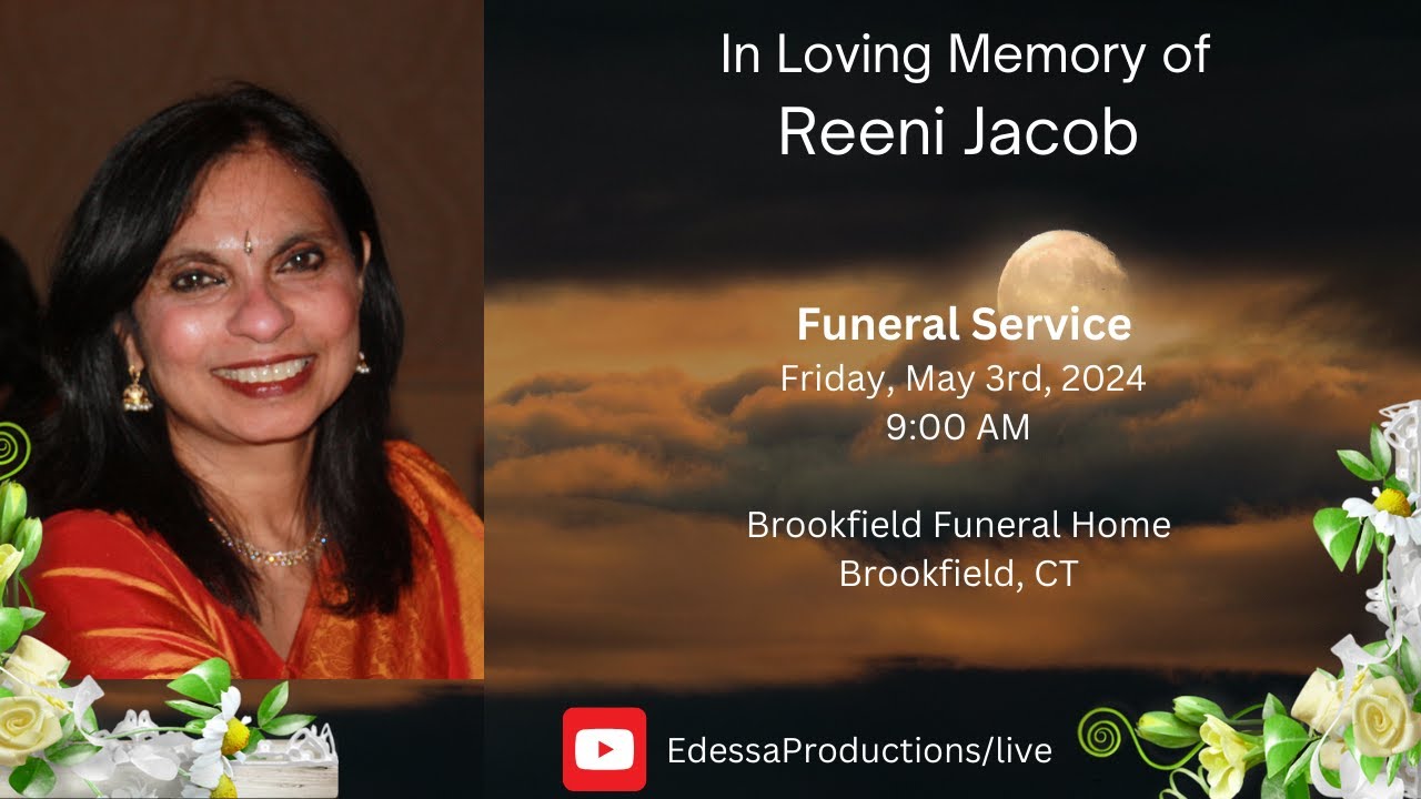 Reeni Jacob Funeral Service - YouTube