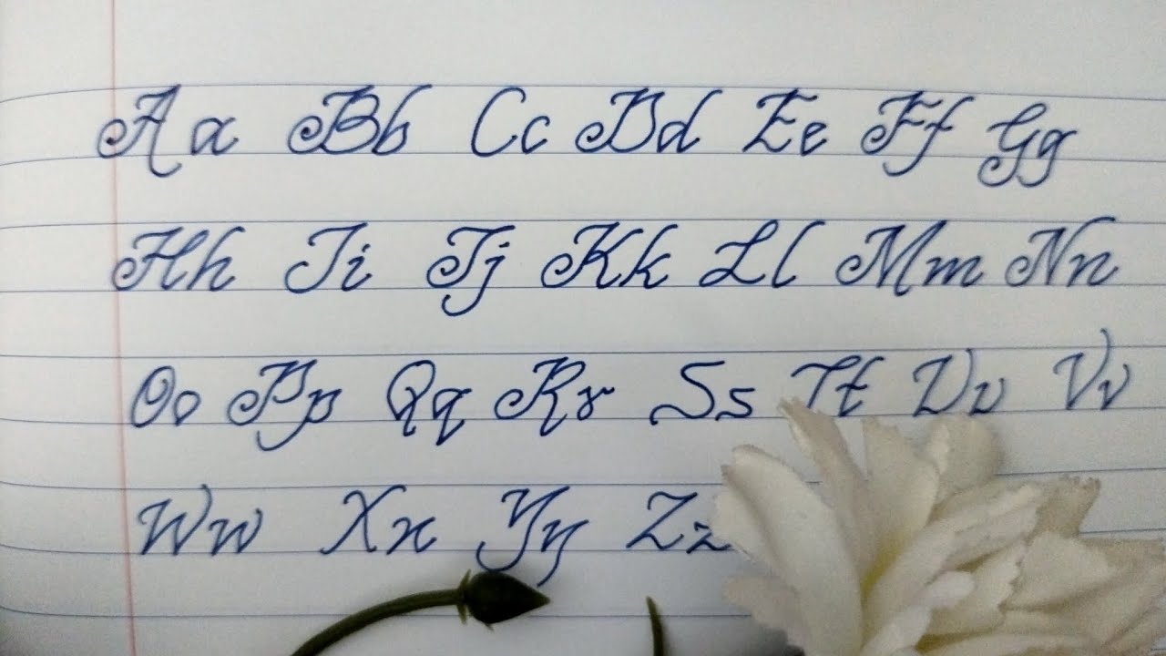 How to write Cursive alphabets | Stylish A - Z letters - YouTube
