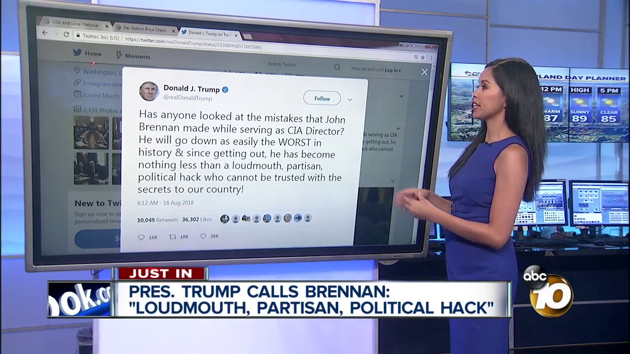Pres. Trump calls Brennan: "Loudmouth, partisan, political hack" - YouTube