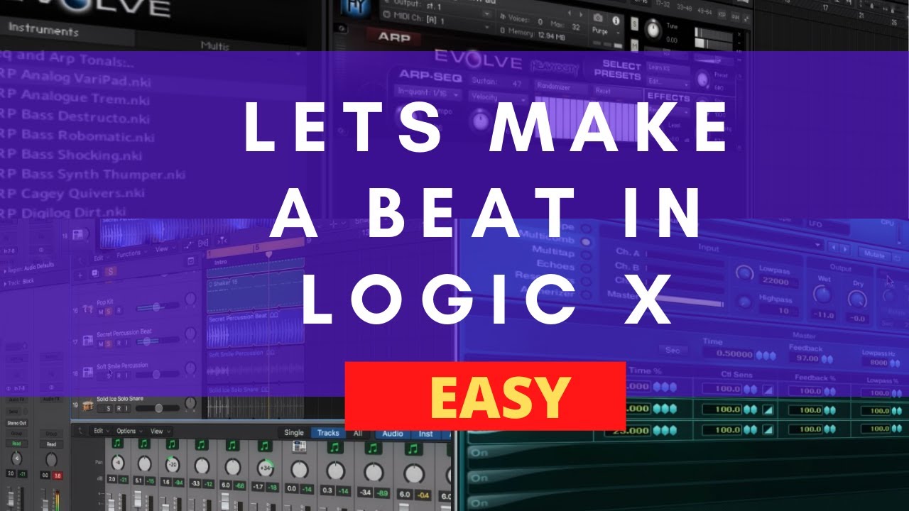 How to Make a Basic Soca Beat in Logic Pro X 🎶 | No Keyboard Controller ...