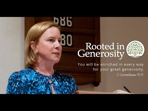 Rooted in Generosity, Stewardship 2023, with Pam Edmonds - YouTube