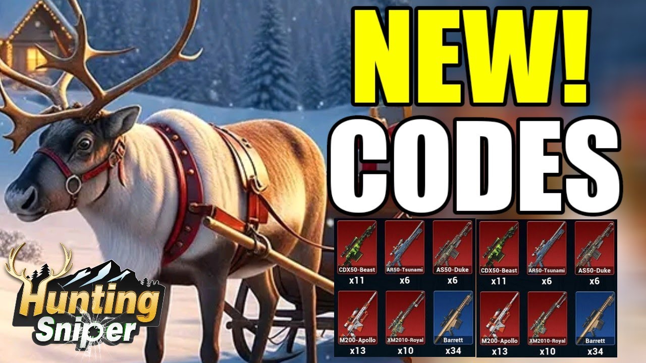 ALL HUNTING SNIPER CODES 9 DECEMBER 2025 🎁 REDEEM CODE HUNTING SNIPER ...