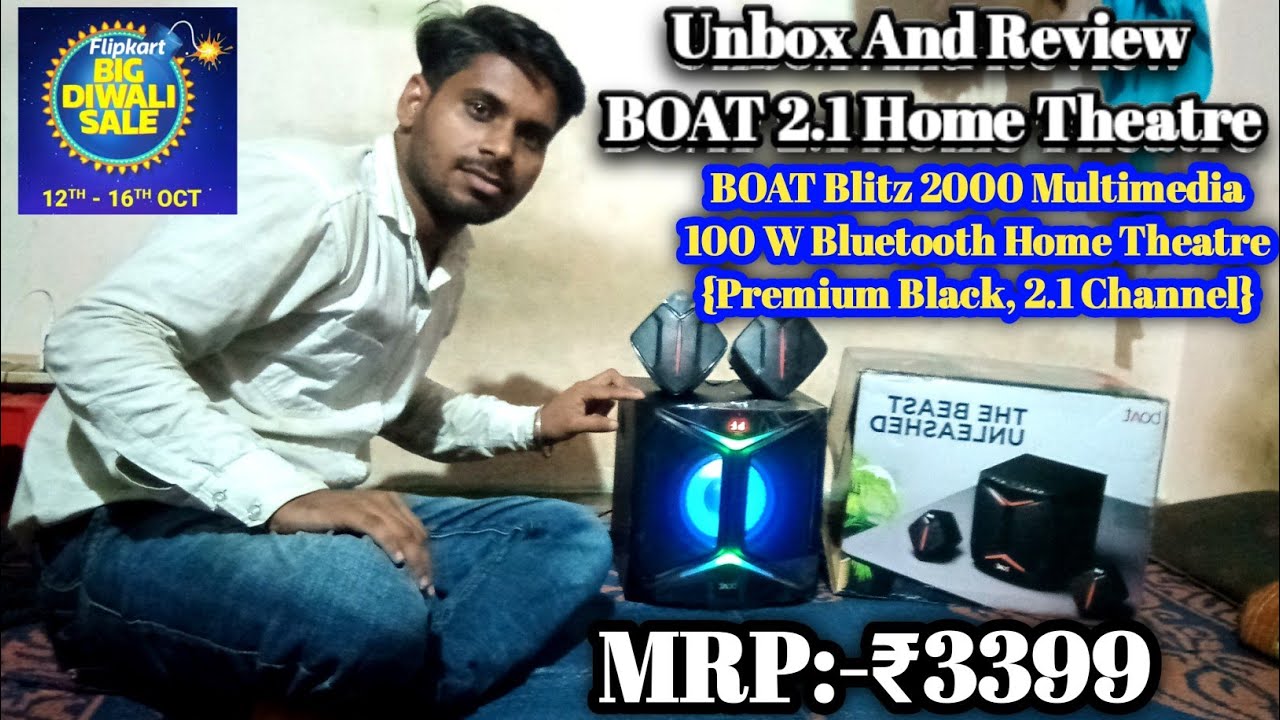 Flipkart पर इस बोट Blitz 2000 Multimedia 100 W ब्लूटूथ होम थियेटर पर एक ...