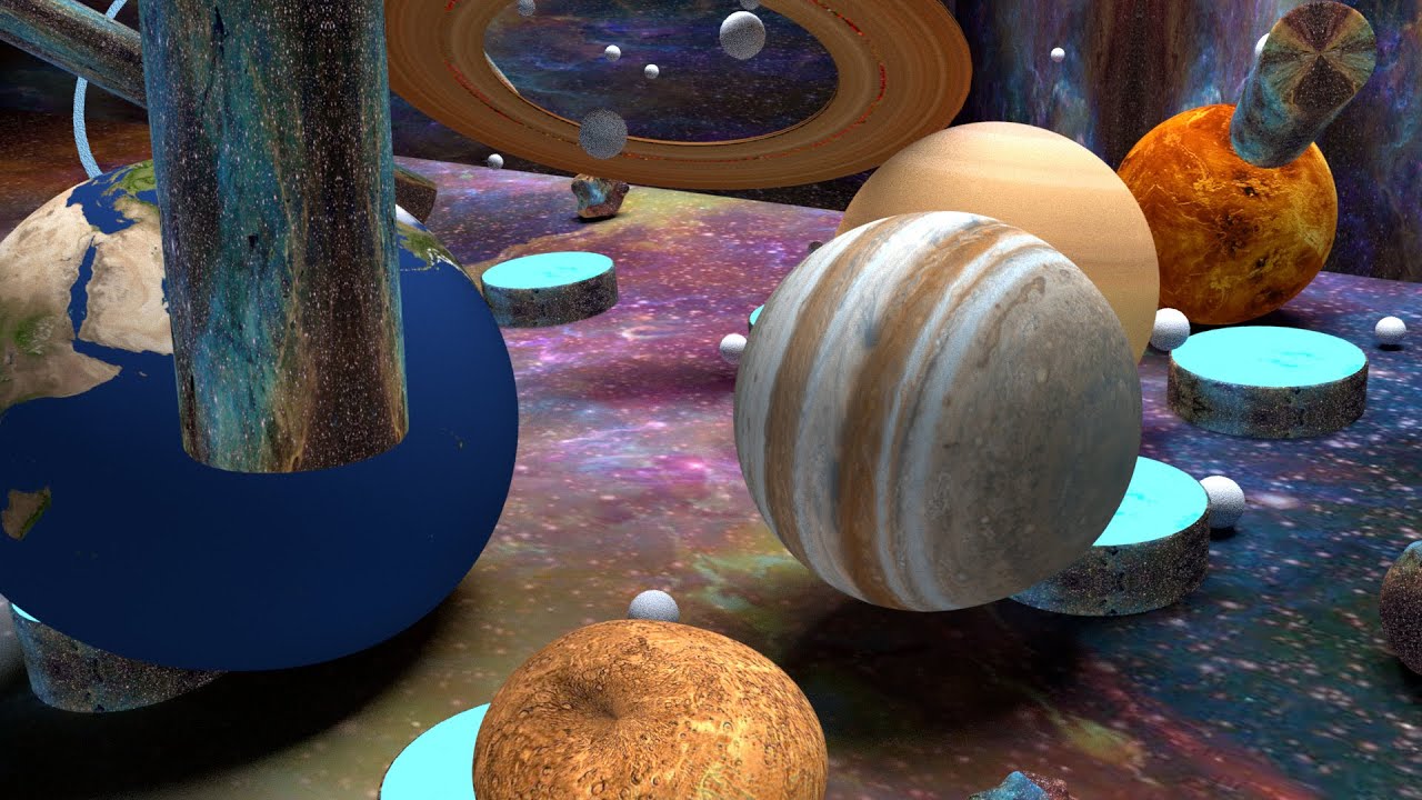 Relaxing video/ No talking! Jelly. Can you imagine? soft jelly planets ...