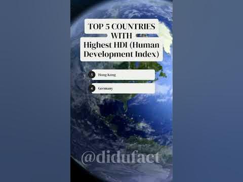 Top 5 countries with the highest Human Development Index #shorts #facts #factshorts - YouTube