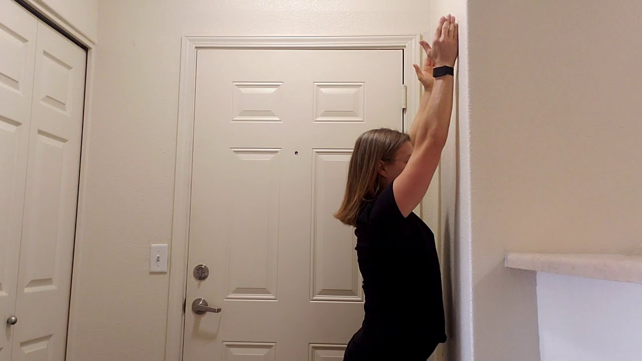 Wall Scapular Retraction - YouTube