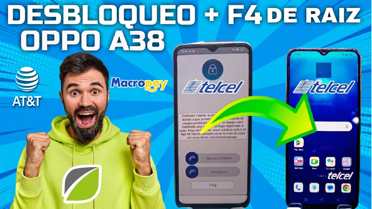 Desbloqueo Oppo A38 Telcel | MDM Remove | Repair F4 | FRP - YouTube