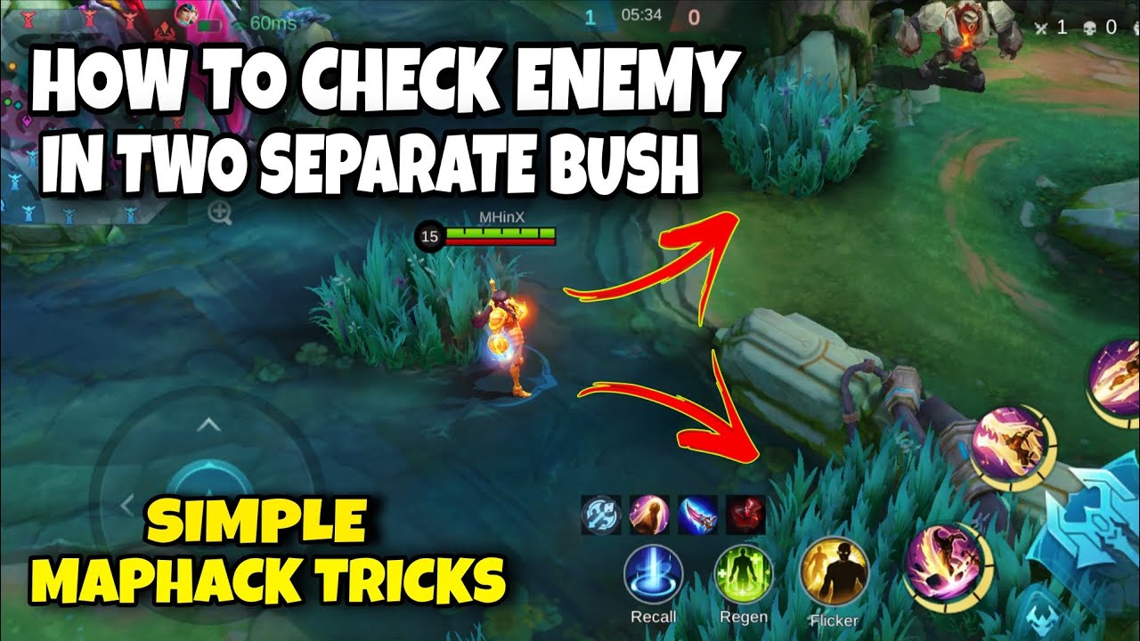 MAP HACK CHECK BUSH TECHNIQUE IN MOBILE LEGENDS TUTORIAL - YouTube