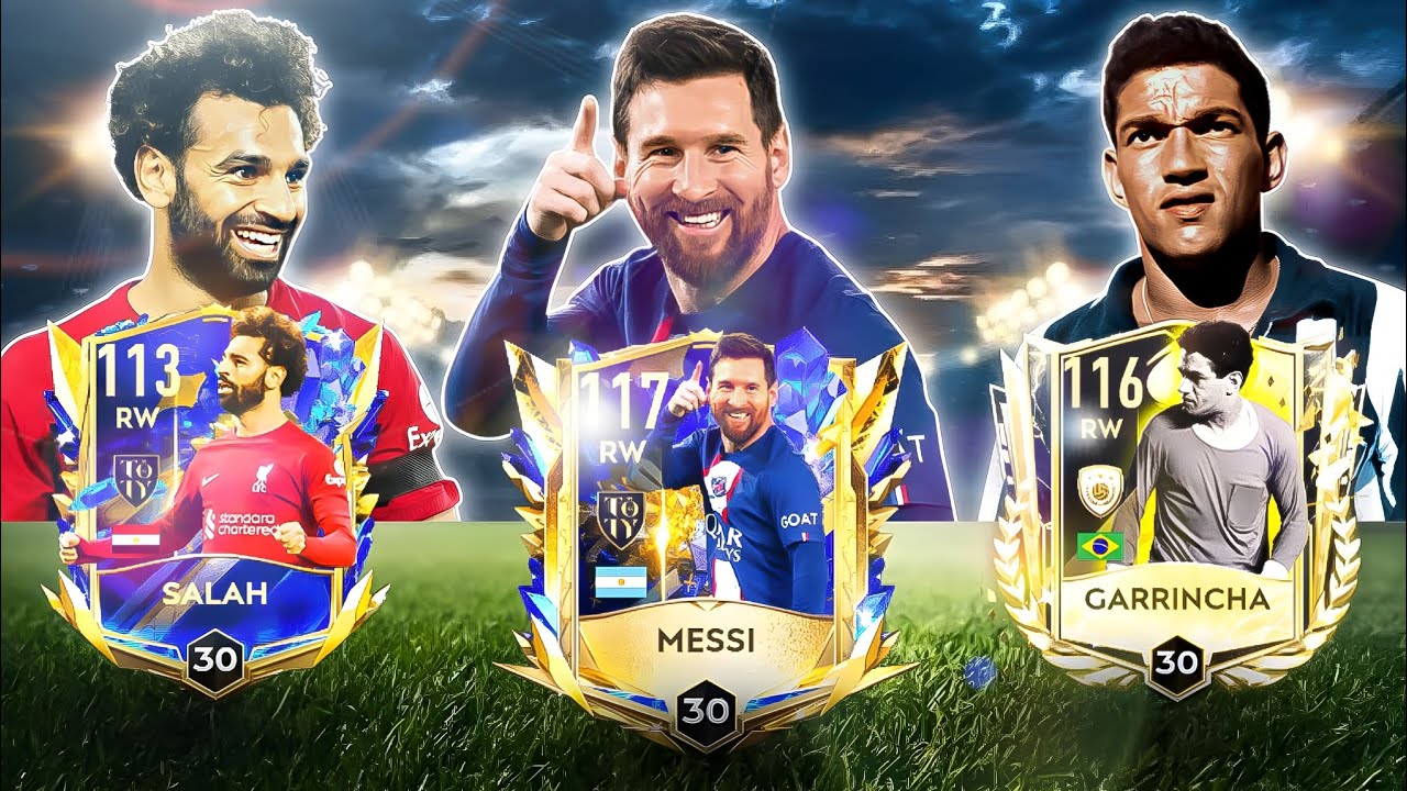 BEST H2H RW BATTLE! UTOTY MESSI VS SALAH VS GARRINCHA FIFA MOBILE 23 ...