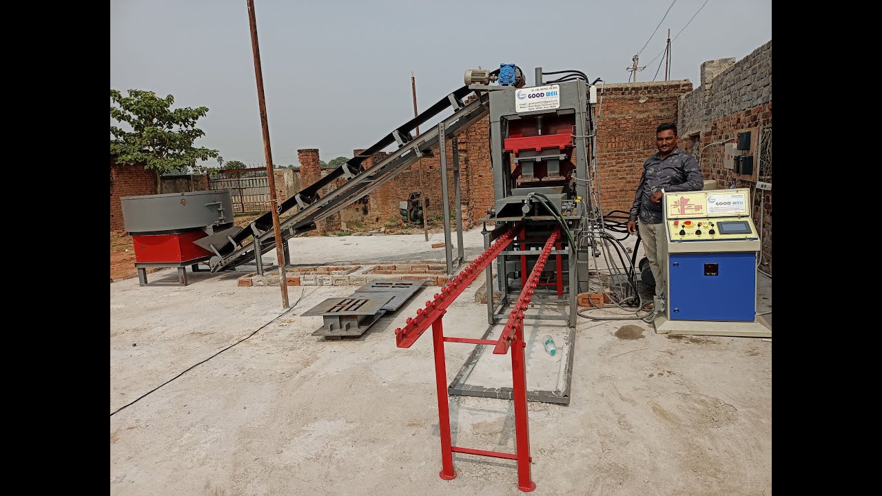 4 bricks and block making hydro & vibro machine | Goodwell Industries ...