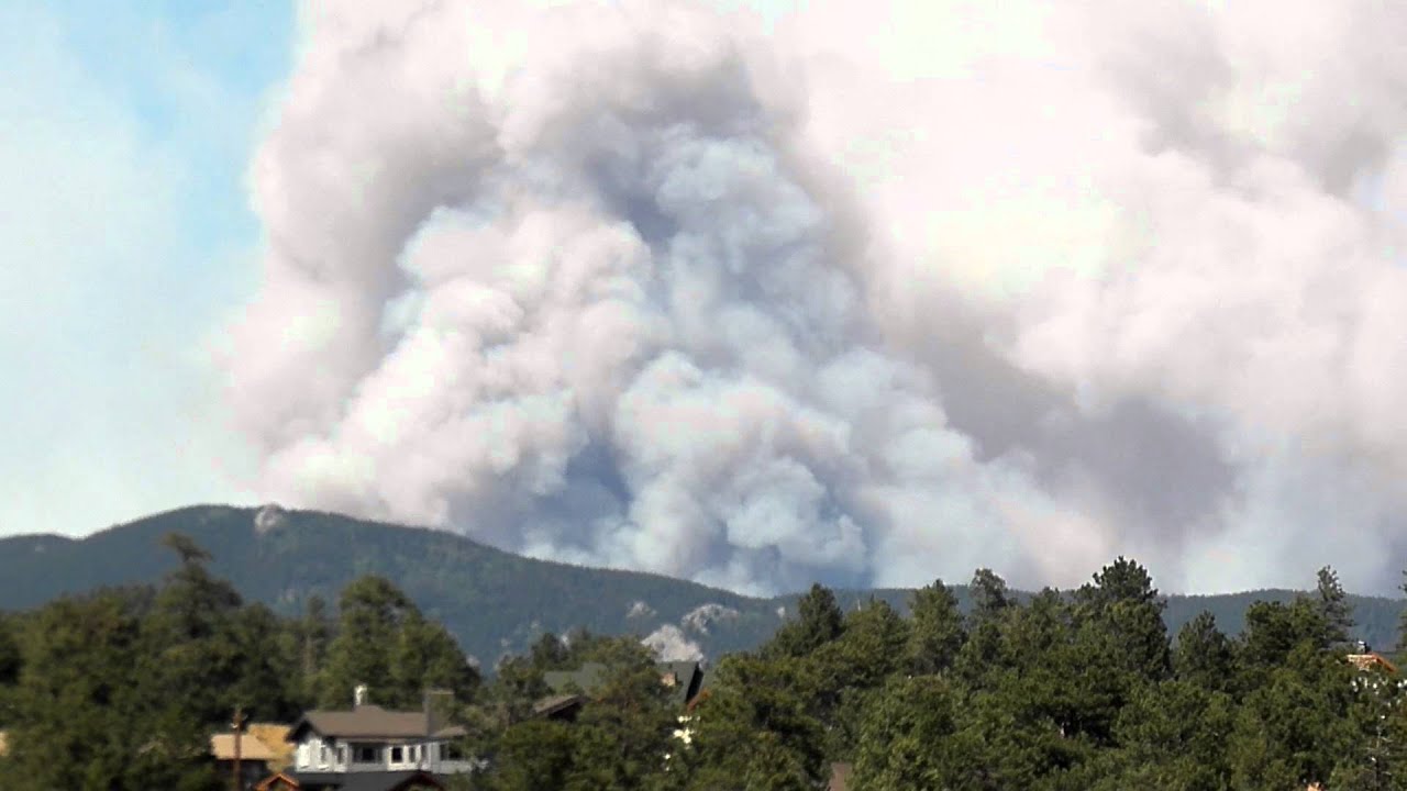 High Park Fire view near FT Collins CO as seen from Estes Park Colorado ...