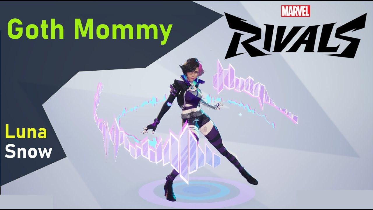 Luna Snow - Goth Girl Mod - Marvel Rivals Skin Mod PC Showcase - YouTube