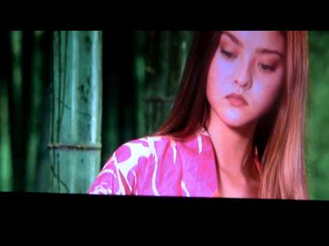 Devon Aoki steps on sword
