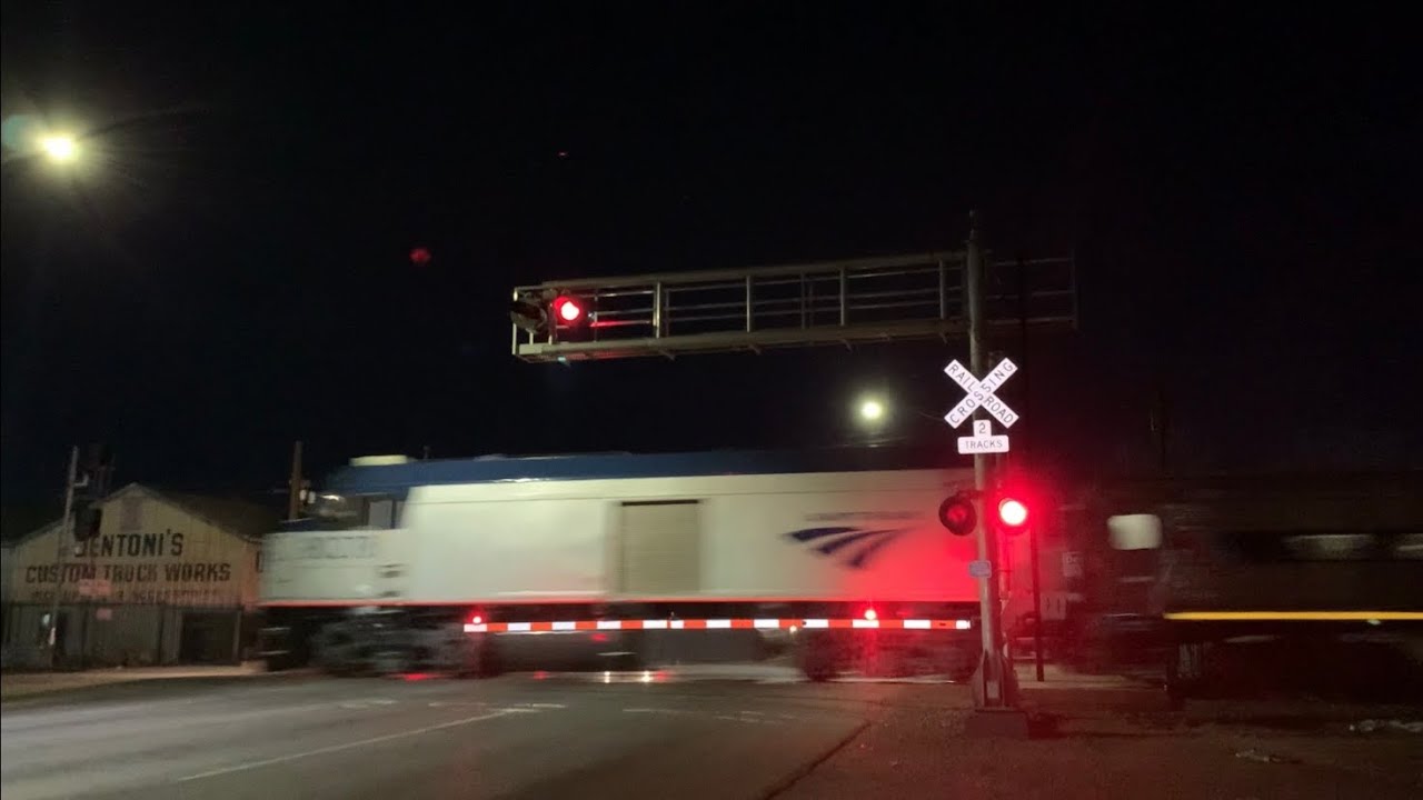 Amtrak NPCU 90278 San Joaquins w/ Cabbage East, S. Airport Way Railroad ...
