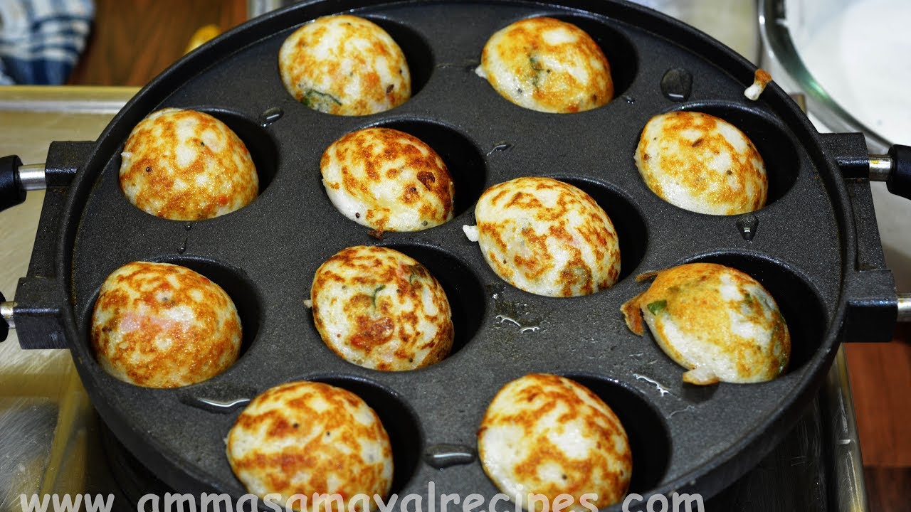 Chettinad Kara Kuzhi Paniyaram Recipe |கார குழி பணியாரம்| Garlic Tomato ...